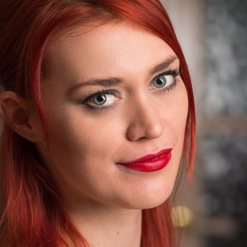 Before and after makeover session.